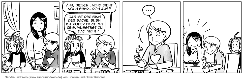 Sandra Und Woo Auf Deutsch [0199] Larisa Vs Sushi Der Comedy Webcomic